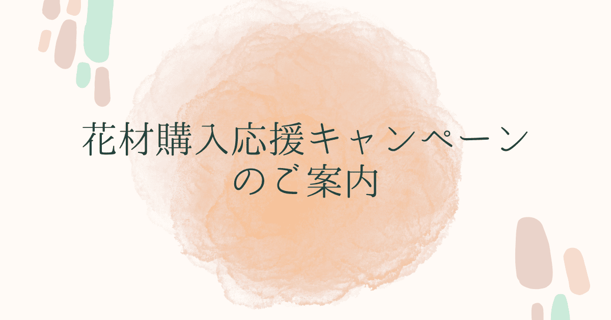 花材購入応援キャンペーン・2025年11月花材の紹介 | JPFA